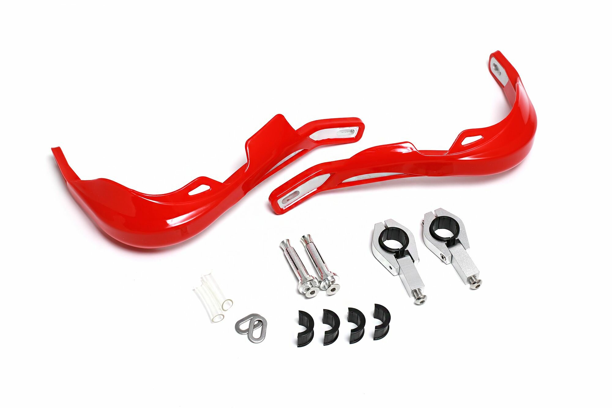 Защита рук для питбайка и эндуро (пара) 22-28мм HP03 армированные красные