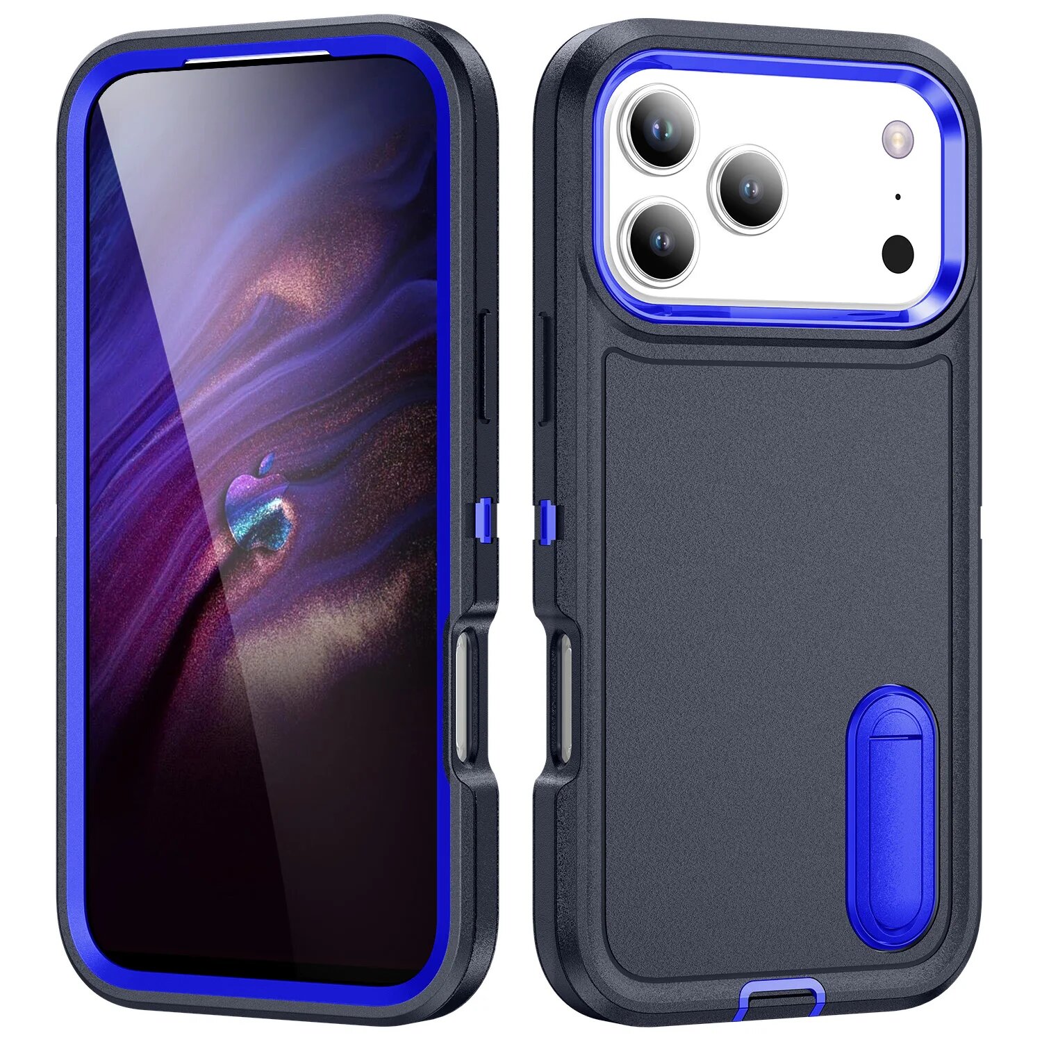 Противоударный защитный чехол для телефона Apple IPhone 17 Air 16 15 14 13 12 11 XS XR Pro Max 7 8 Plus, сверхмощный чехол с подставкой