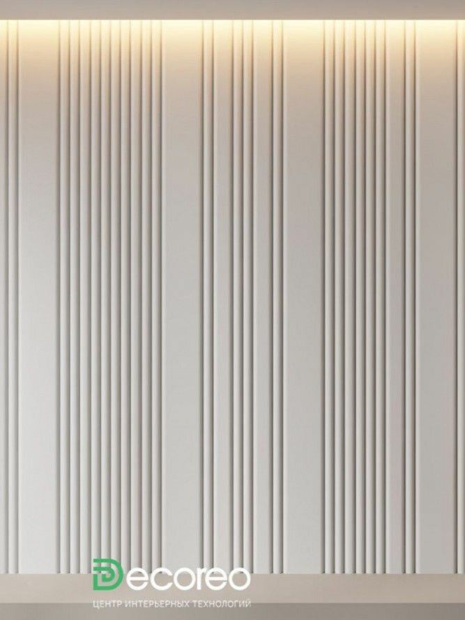 Гипсовые панели на стену "Фиорентино" 4шт 50х50см/ Панно на стену для интерьера