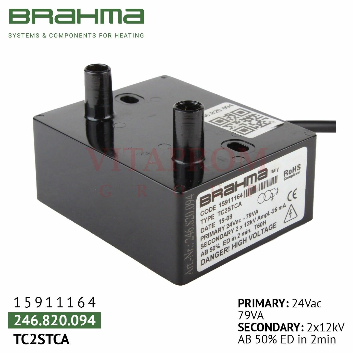 Трансформатор Brahma TC2STCA 15911164 — фото 1