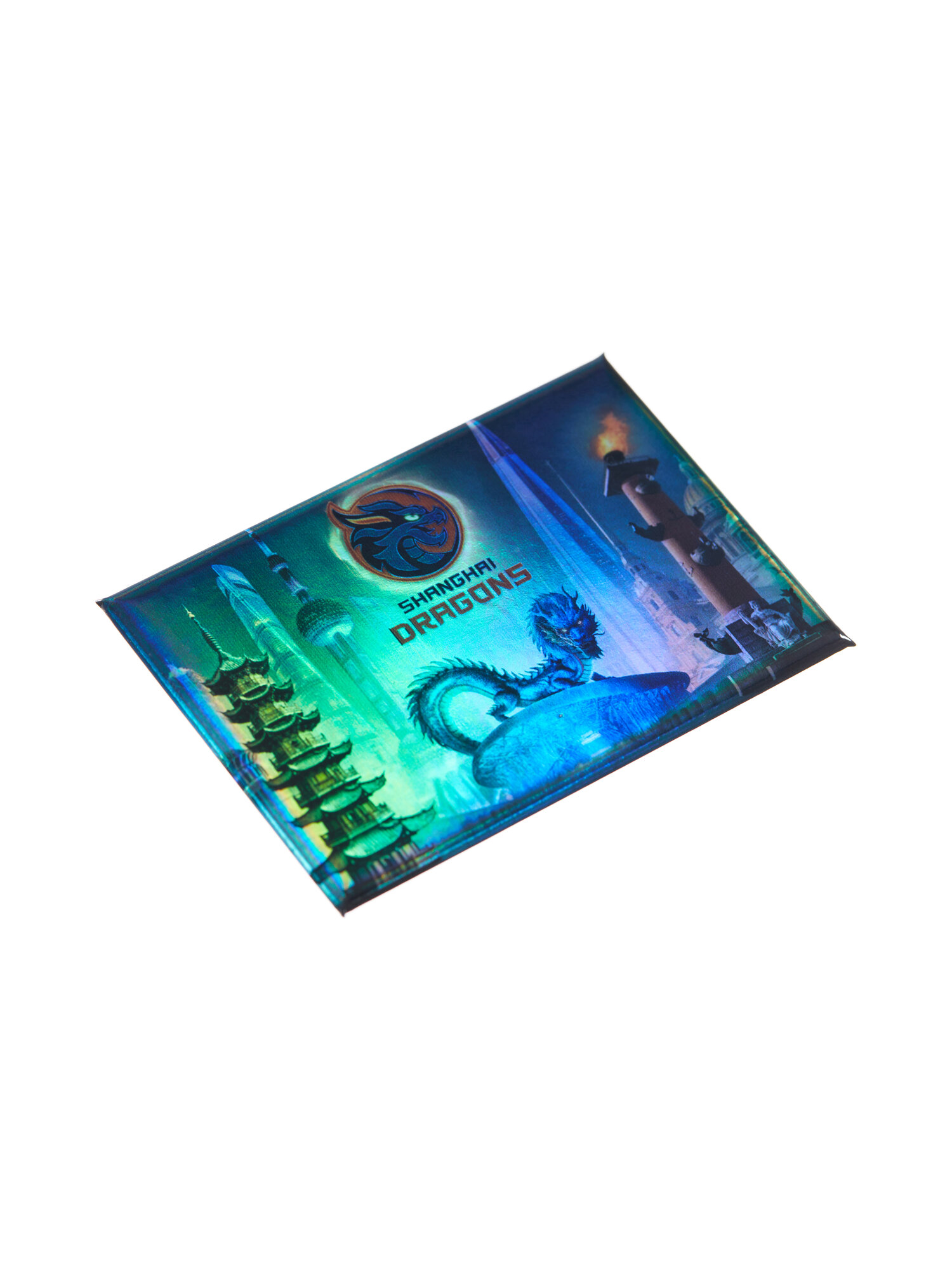 Магнит закатной с лого ХК "Шанхайские Драконы"