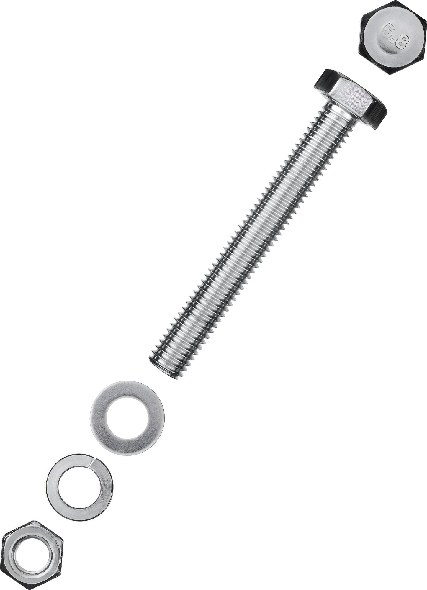 Болт с гайкой и шайбами ЗУБР 303436-06-070