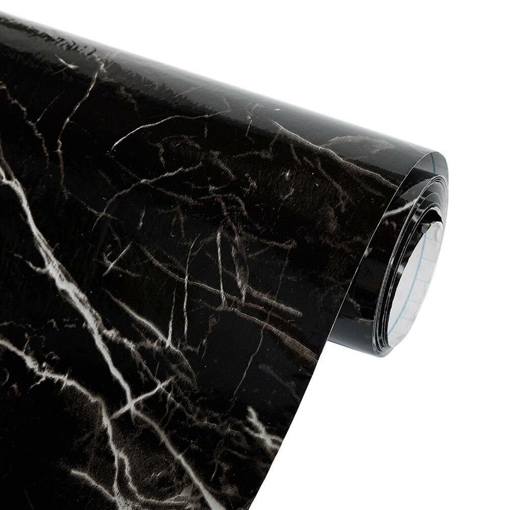 Пленка самоклеящаяся ПВХ 60см*3м с имитацией мрамора, глянцевая, для декора и ремонта