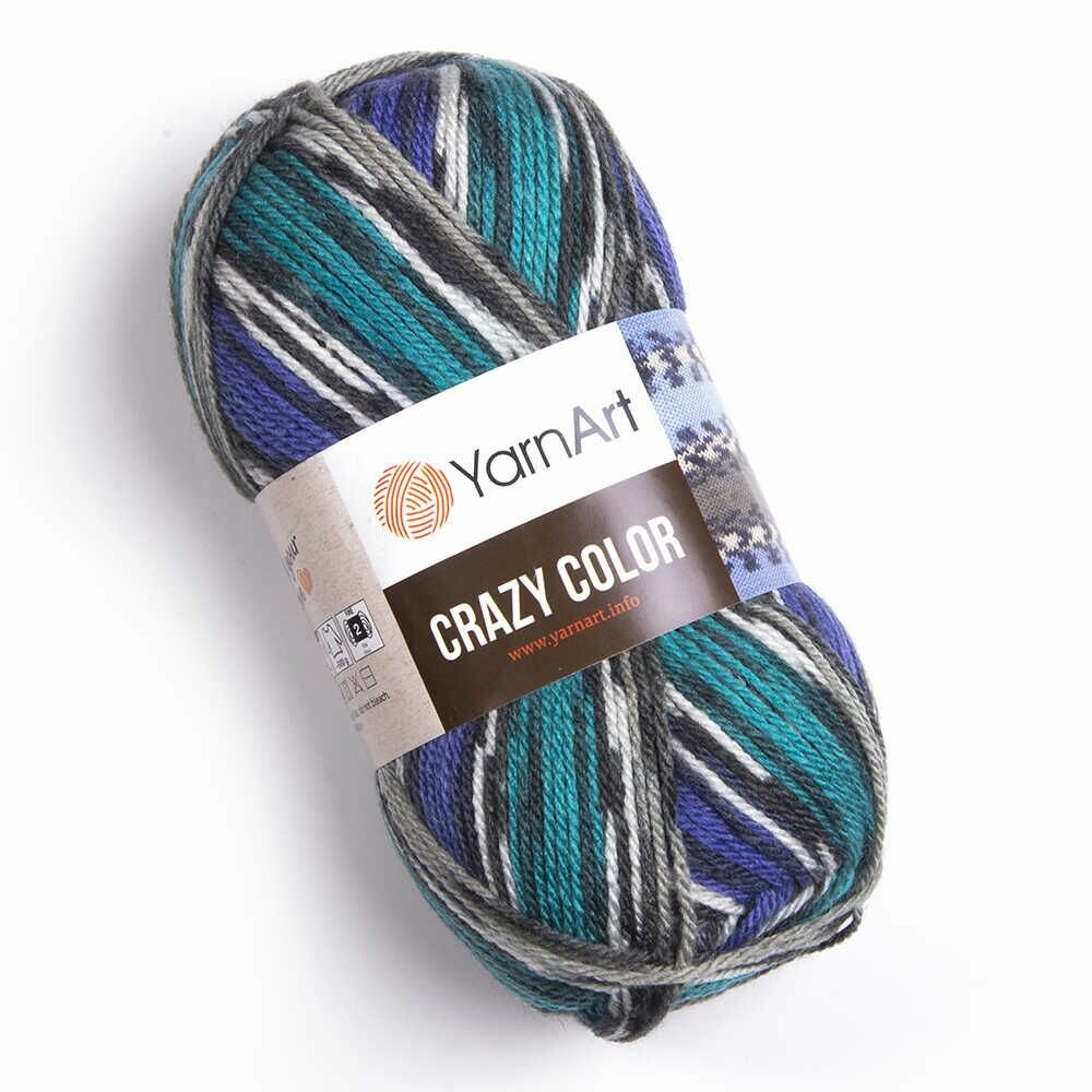 Пряжа YarnArt Crazy Color 181 (5 мотков по 100г/260м)