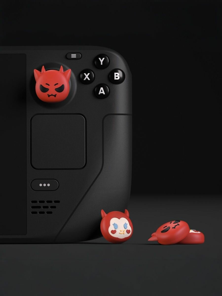 PlayVital силиконовые накладки на стики для Steam Deck LCD/OLED, Little Devils (Halloween)