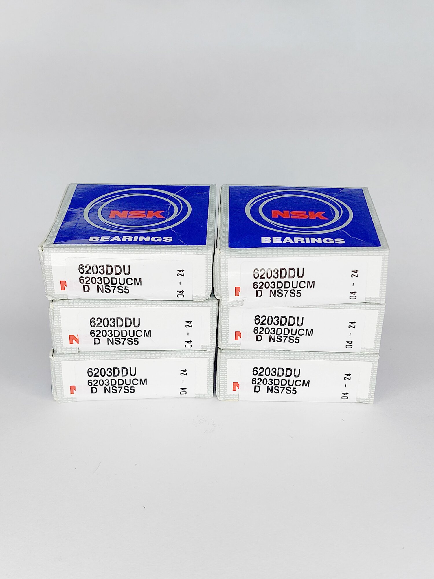 Подшипник NSK 6203DDUCM 17х40х12 мм к-т 6 шт.