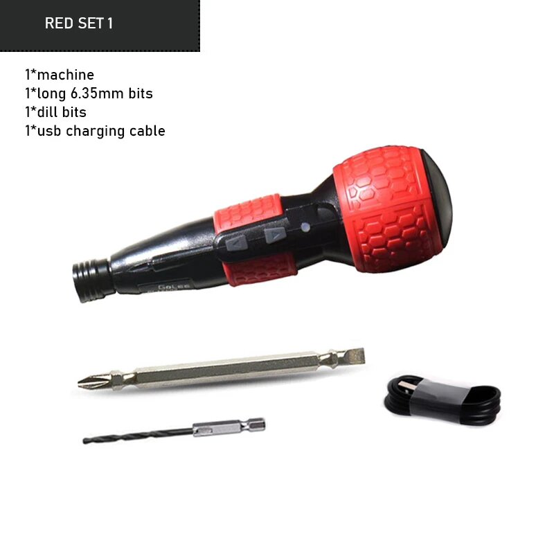Аккумуляторная отвёртка DONUMEH Red PTS-028-Red 1