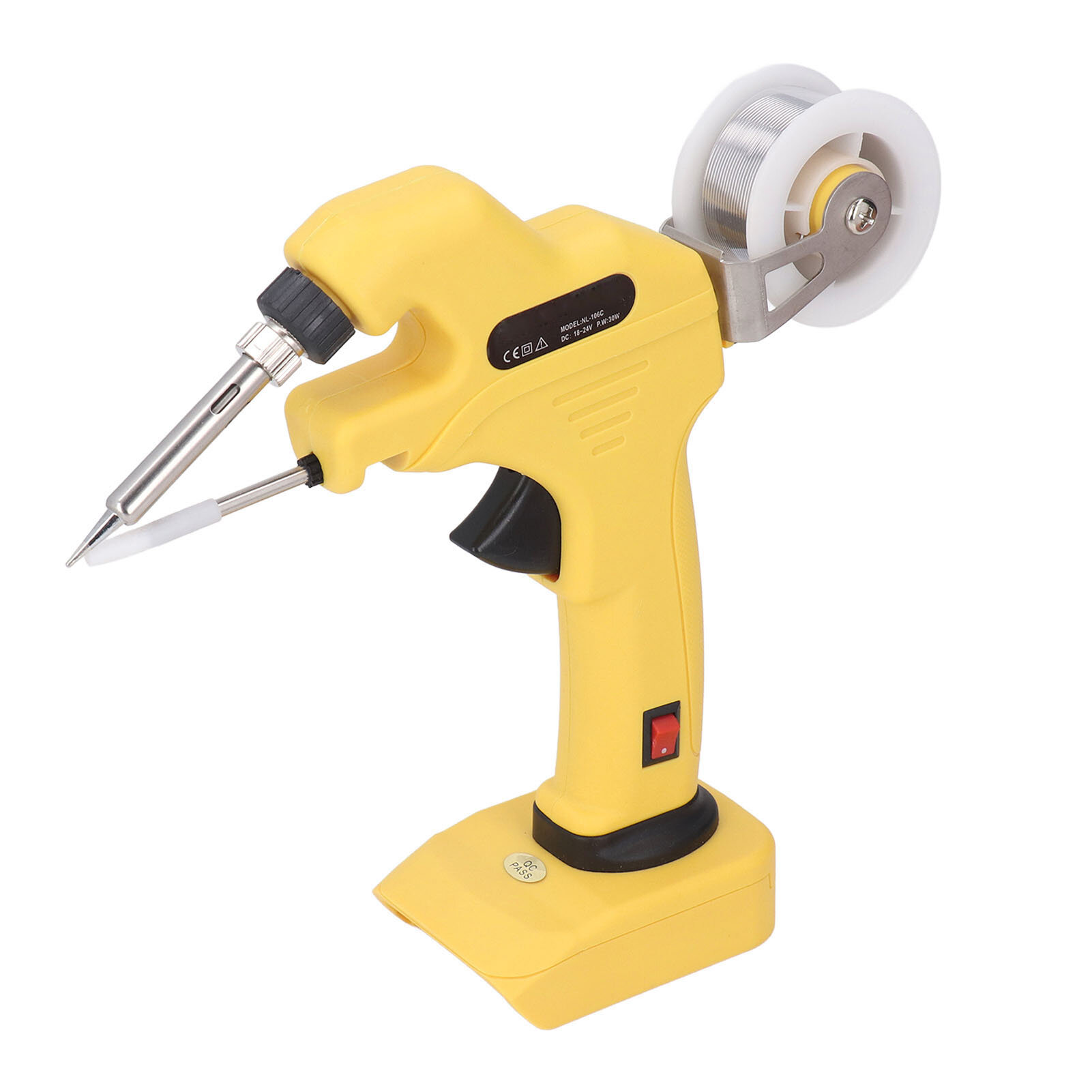 Комплект беспроводного паяльника для литий-ионного аккумулятора напряжением максимум 18‑20 В, 30 Вт, 30 с, керамический нагреватель для быстрого разогрева, 50 г, припой 1 мм
