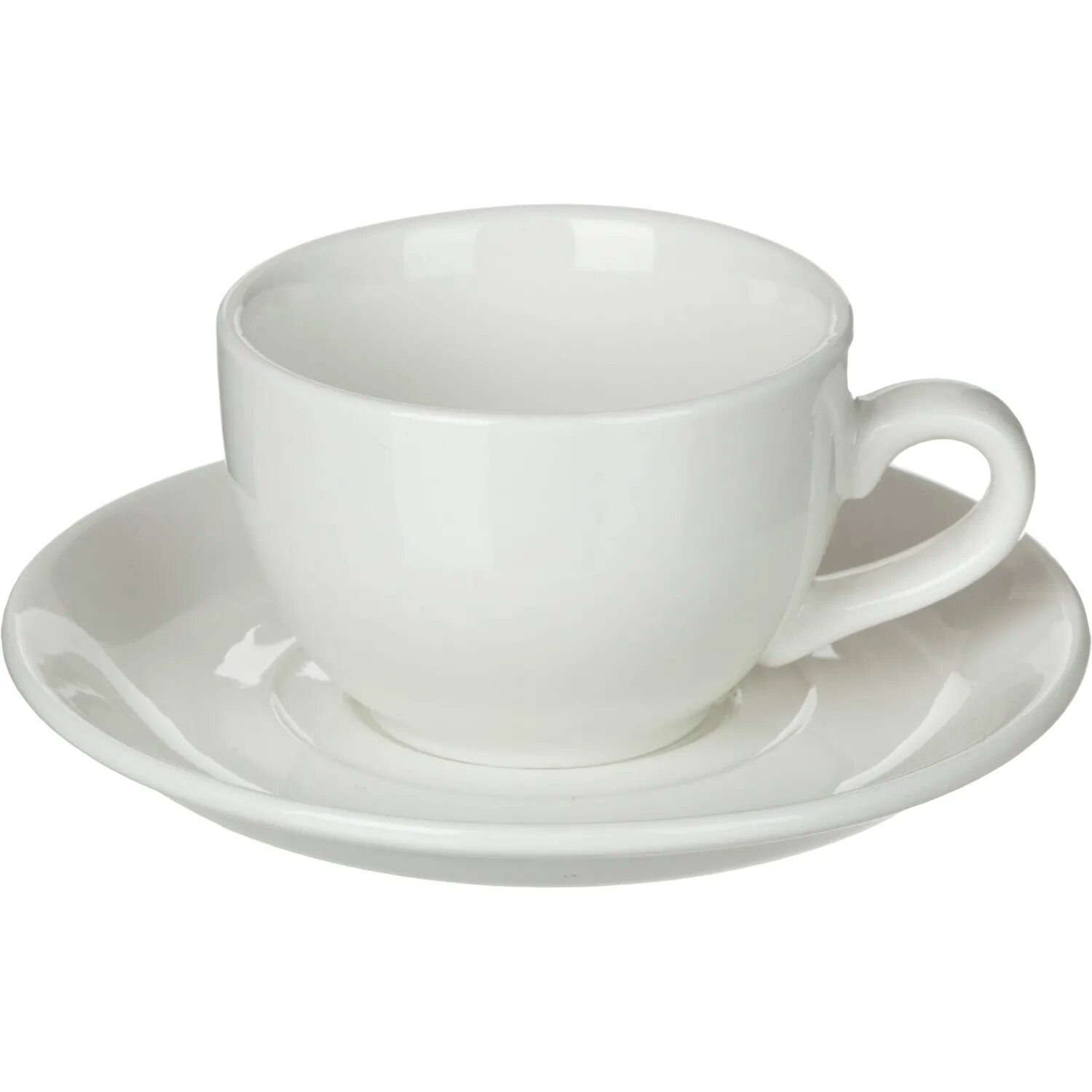 Кофейная пара Chan Wave Classic Шоко, фарфор, белый, 90мл, фк 875