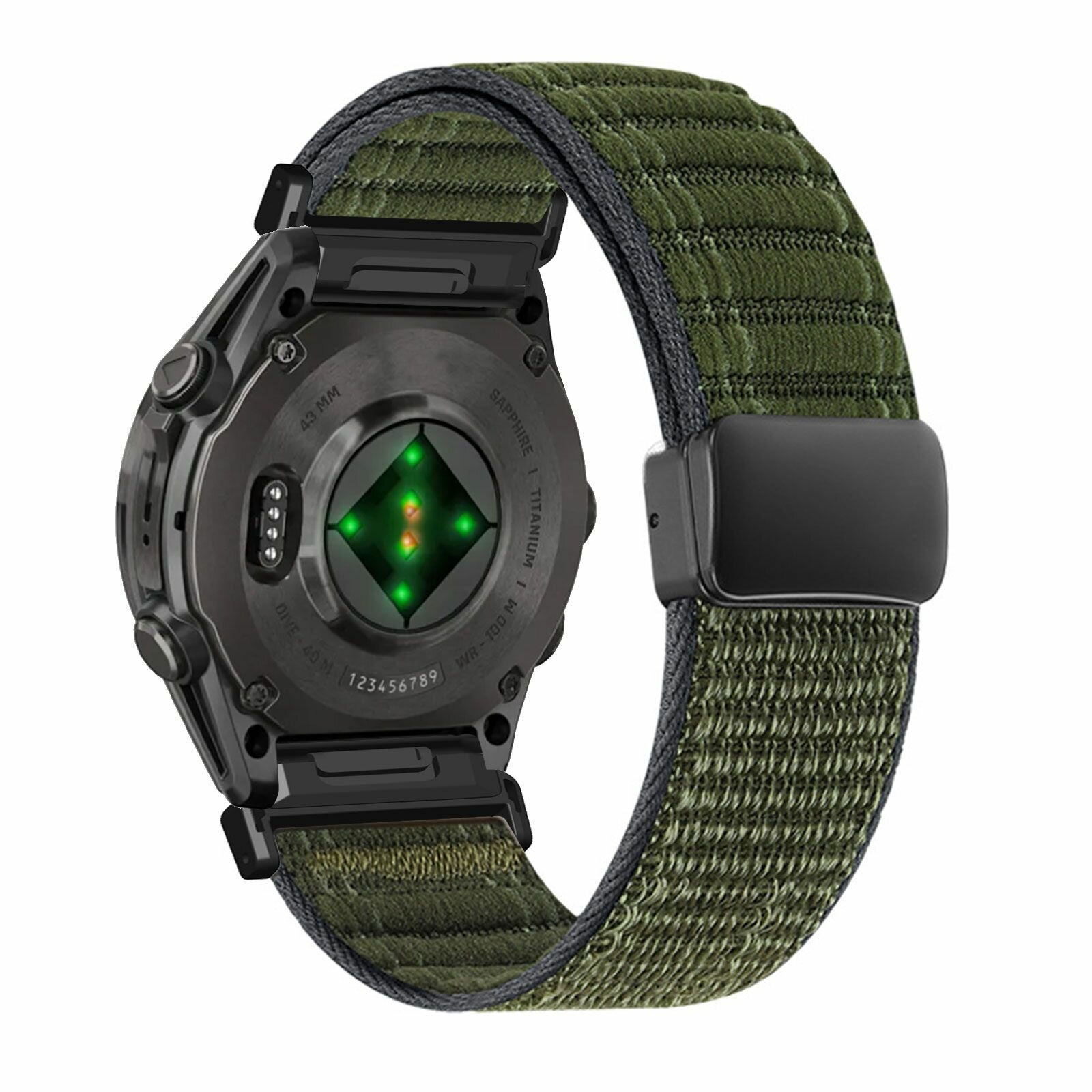 Cменный ремешок для Garmin Fenix 8 43mm, нейлоновый Регулируемый браслет ремешок для Garmin Fenix 8 43mm