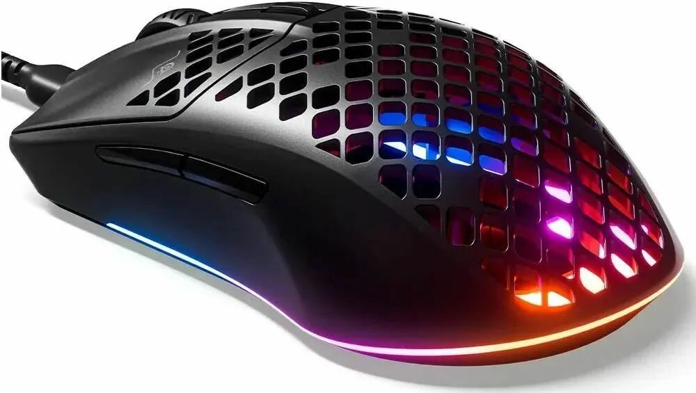 Мышь проводная SteelSeries Aerox 3, игровая, оптическая, USB, 8500dpi, черный 62599