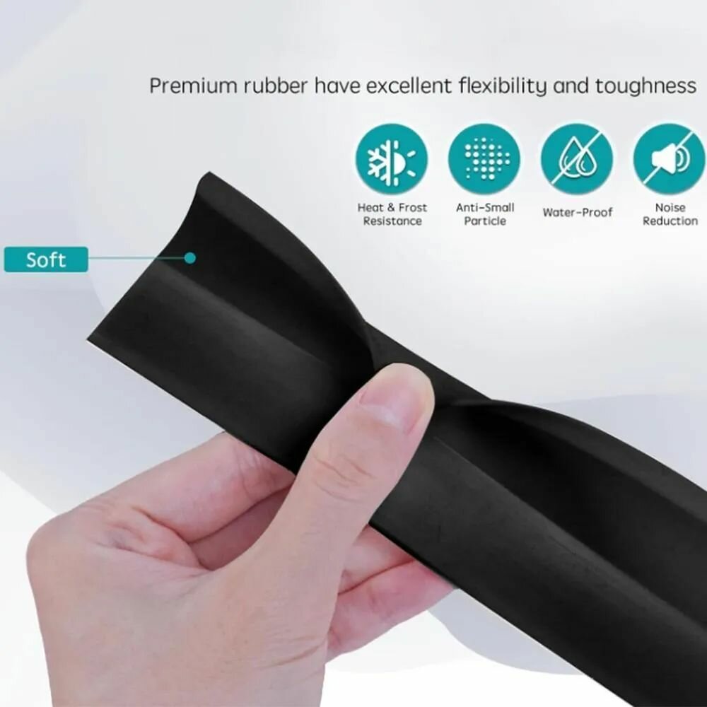 Уплотнение двери гаража 300cm/резиновая лента/атмосферостойкость