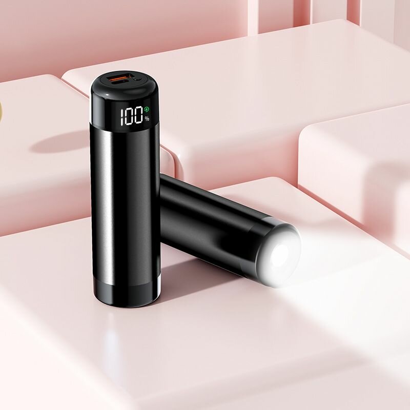 3-в-1 мини-грелка, также пауэрбанк и LED-фонарик, портативная, быстрый нагрев, универсальная