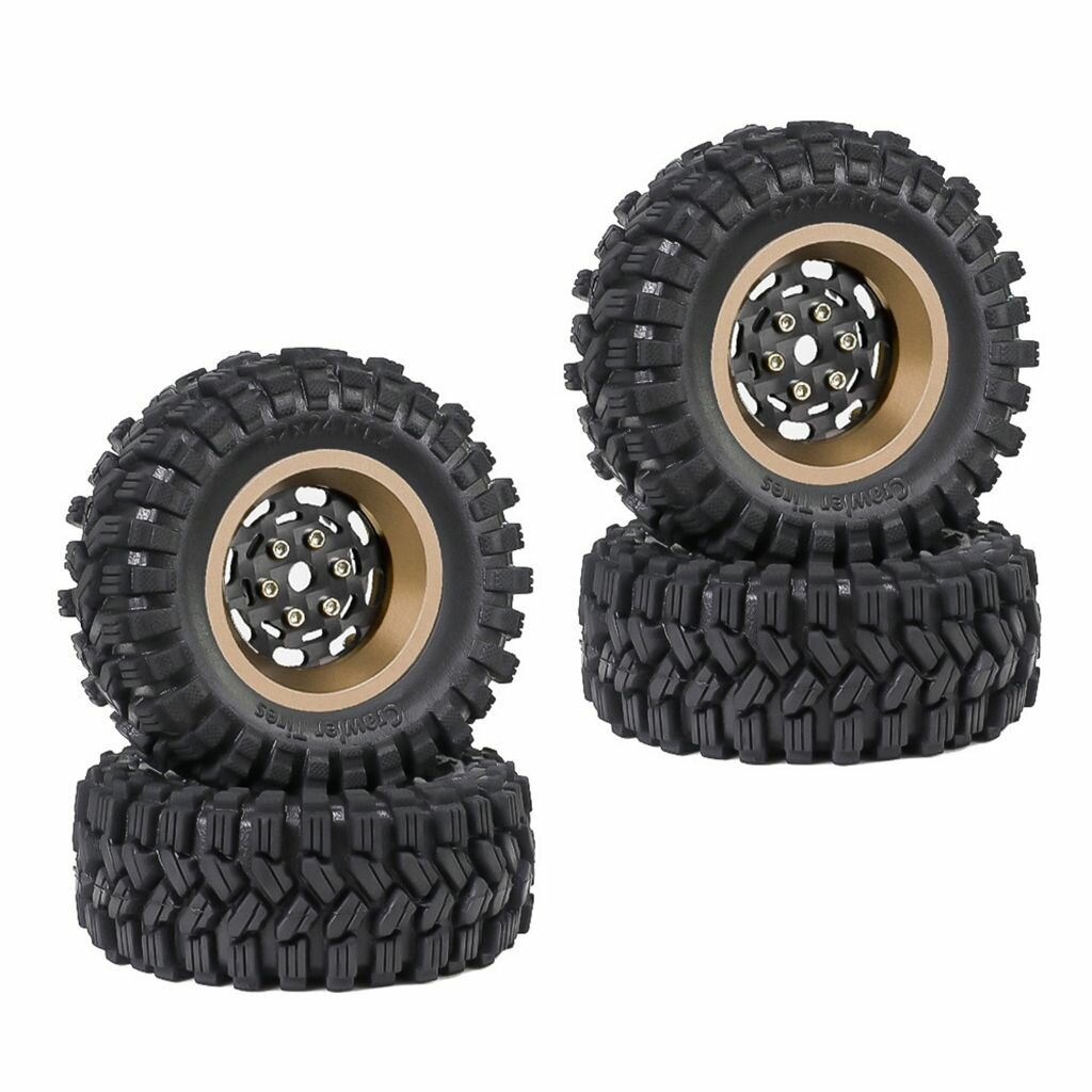 4 шт./компл, 1,2-дюймовые шины TRX4M, колеса из углеродного волокна-овальные