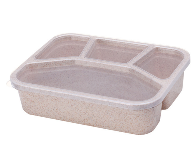 Микроволновая коробка для завтрака из соломы пшеницы Сколько вместимости коробка для завтрака Студенты удобный и долговечный контейнер для детского питания