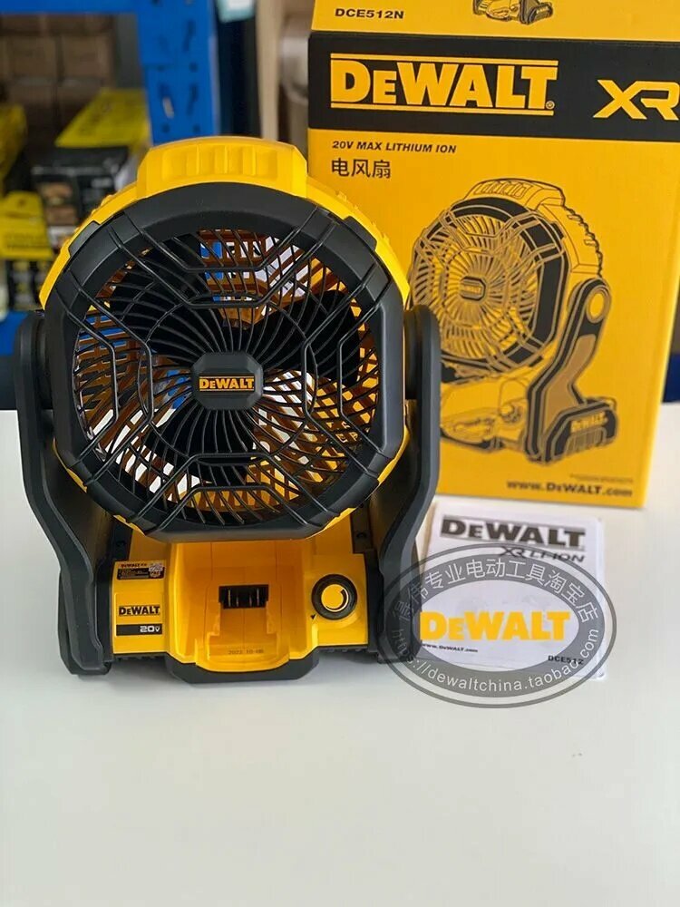 Электрический вентилятор DEWALT DCE512N с литиевым аккумулятором для строительных площадок