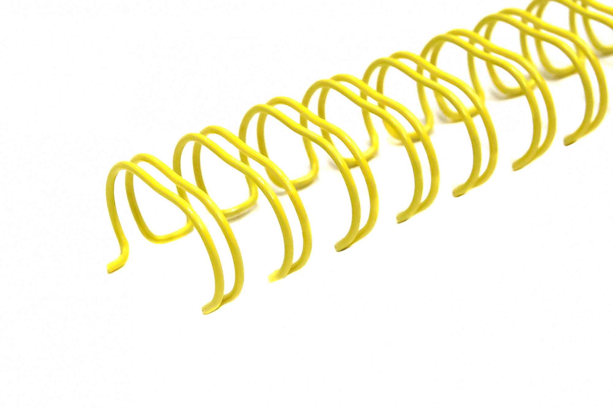 Пружины металлические для переплета 12,7 мм (1/2″), на 86-100 листов, шаг 3:1, 34 крючка, желтые, 100 шт, РеалИСТ
