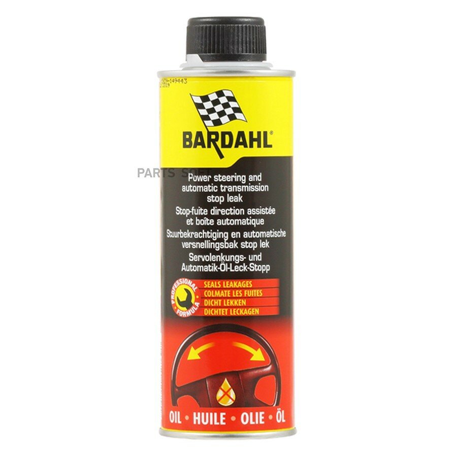 Присадка в КПП и ГУР POWER STEERING STOP LEAK 300ML от официального дистрибьютора, BARDAHL, артикул 1755B