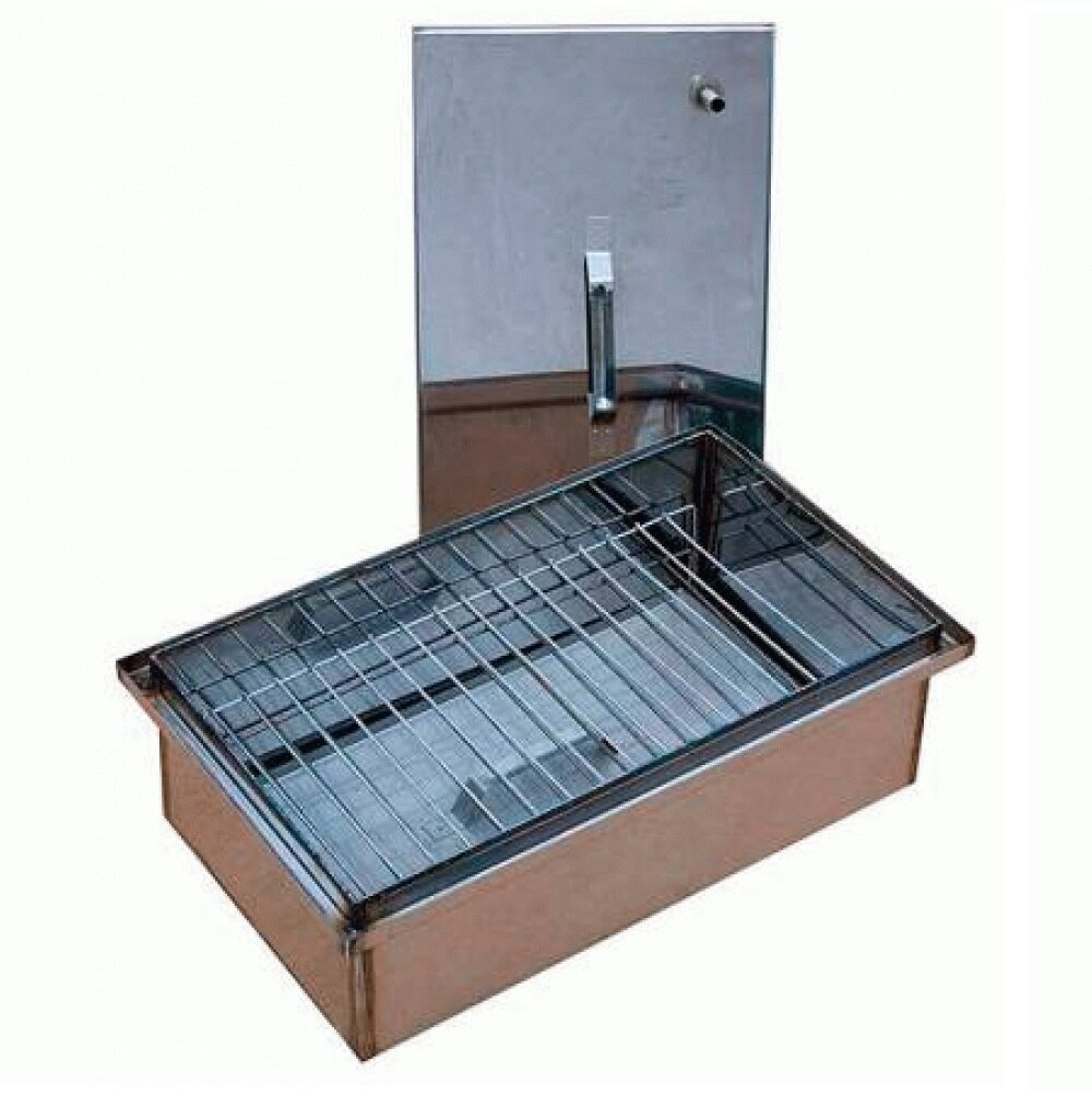 Коптильня с гидрозатвором двухъярусная Eazy Grill (10-01-0031), цвет Метал