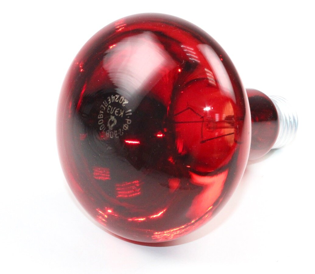 Лампа накаливания инфракрасная зеркальная (излучатель тепловой) икзк 100W E27 230-100 R95