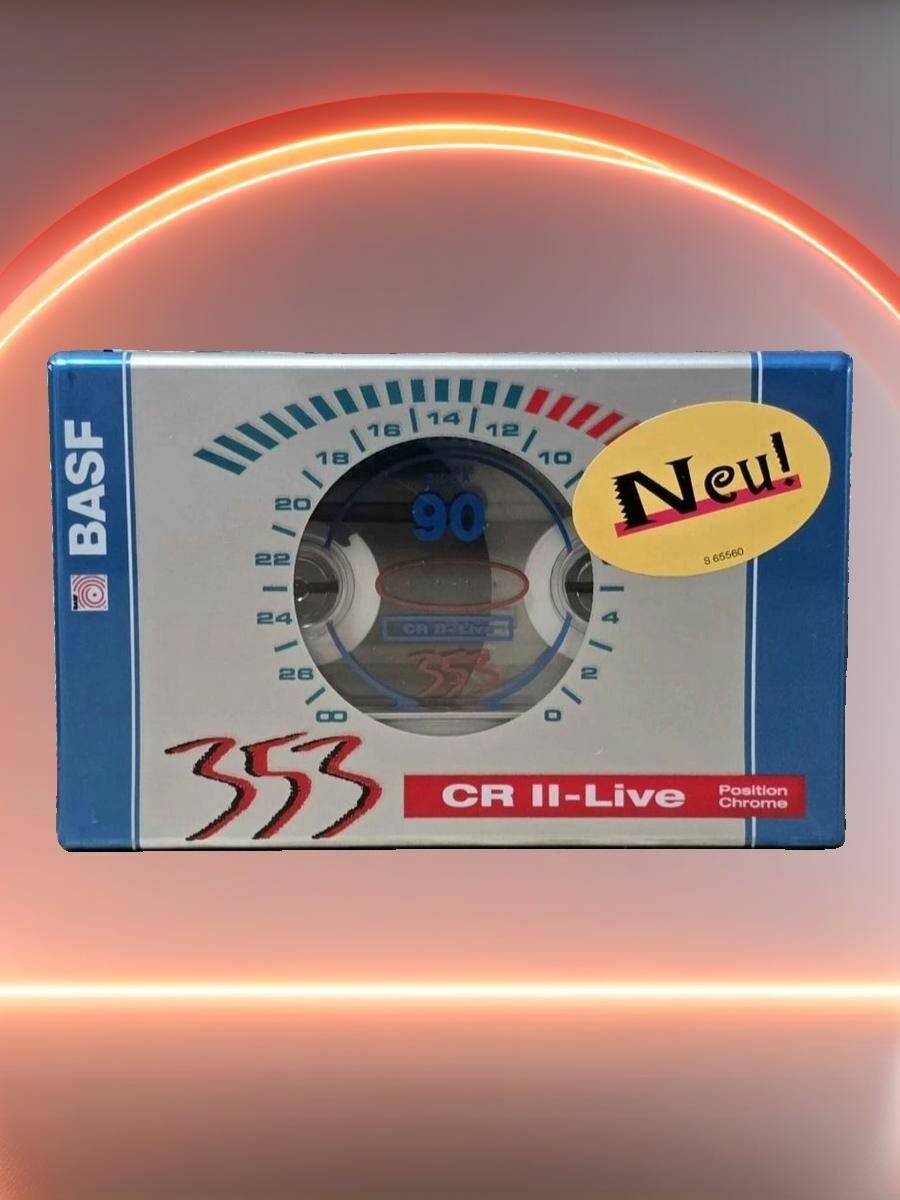 Аудиокассета BASF 353 Chrome Extra II 90 1989 г. (90 мин, хром)