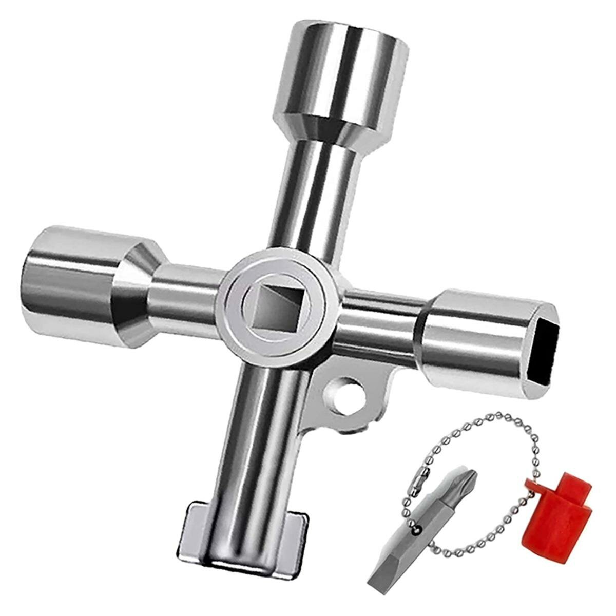 4 в 1 ключ для счетчика, газовый ключ, ключ для счетчика, многофункциональный ключ для электрических приборов, ключ для