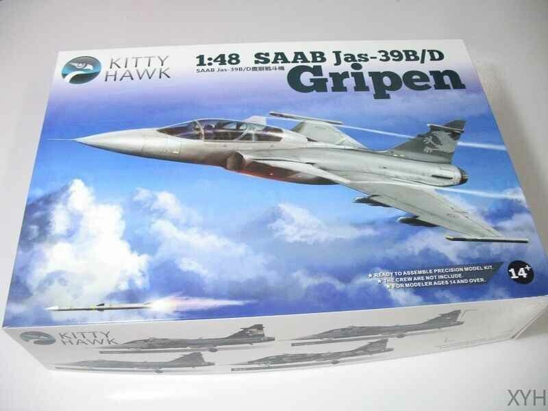 Kitty Hawk 80118 1/48 JAS-39B/D Грипен Новинка Самолеты