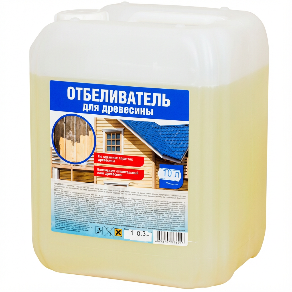 Отбеливатель для Древесины Super Hause БС-80 10л Возвращает Естественный Цвет Дереву.