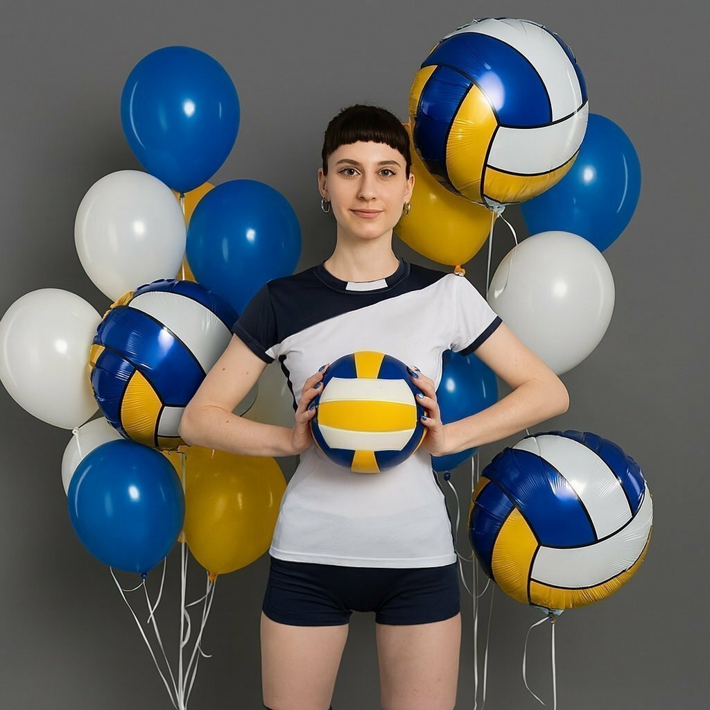Воздушные шары с гелием «Волейбольный драйв»