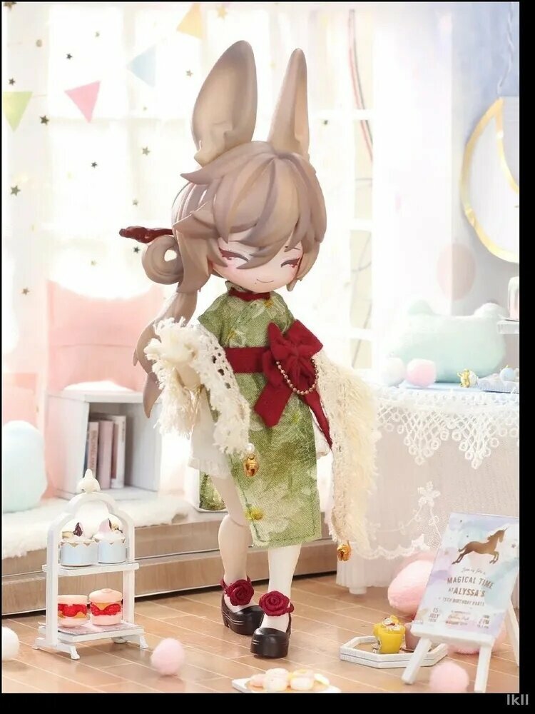 LEI-Doll Кукла BJD 1/12 шарнирная (Inedible Doll) аниме с одеждой и аксессуарами . 15 мин. BJD Кукла, Чао играет вручную