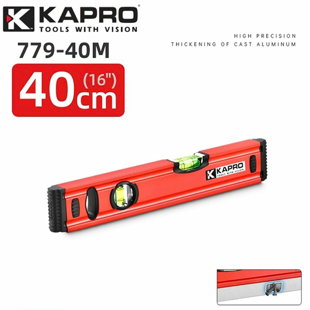 Kapro 779M SPIRIT 40 см магнитный строительный уровень брусковый