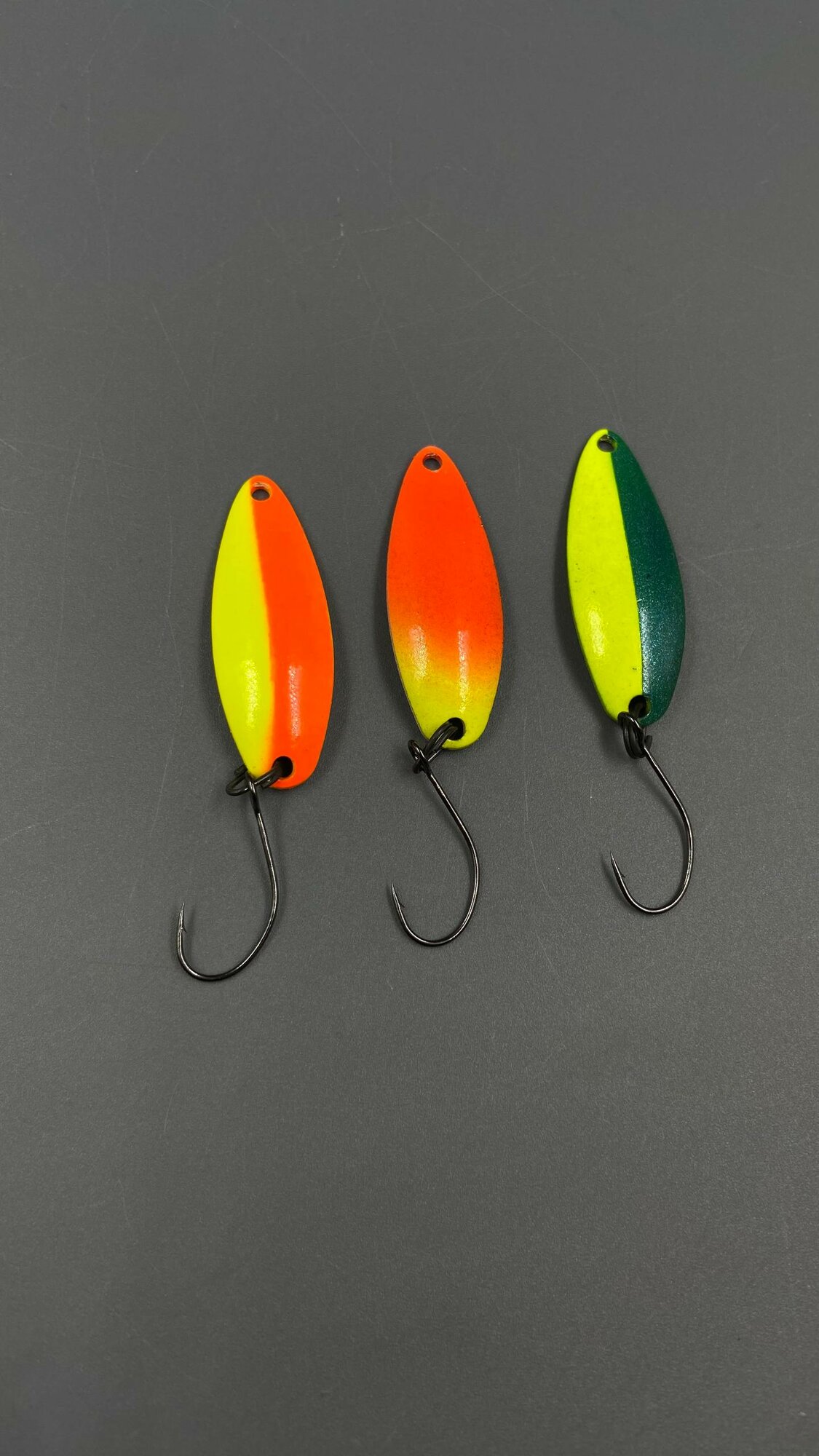 Набор 3штуки! Блесна на форель FORЕST PAL 3,6 гр колебалка