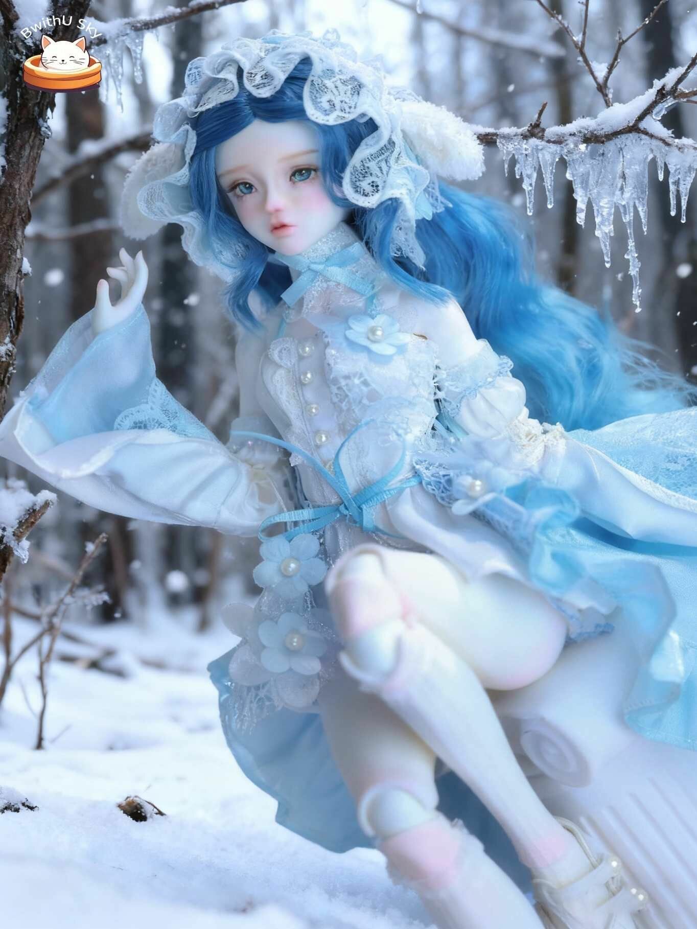 BwithUSky Aveline 1/4 BJD: Мечтательный Набор с Деликатными Деталями!
