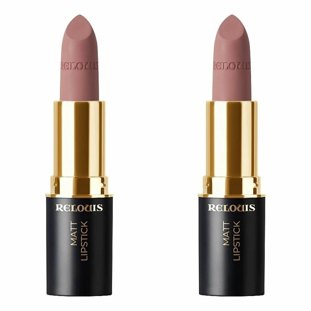 Relouis Губная помада матовая, Icon Look Matt Lipstick, тон 03 Couture Style, 4 г, 2 шт