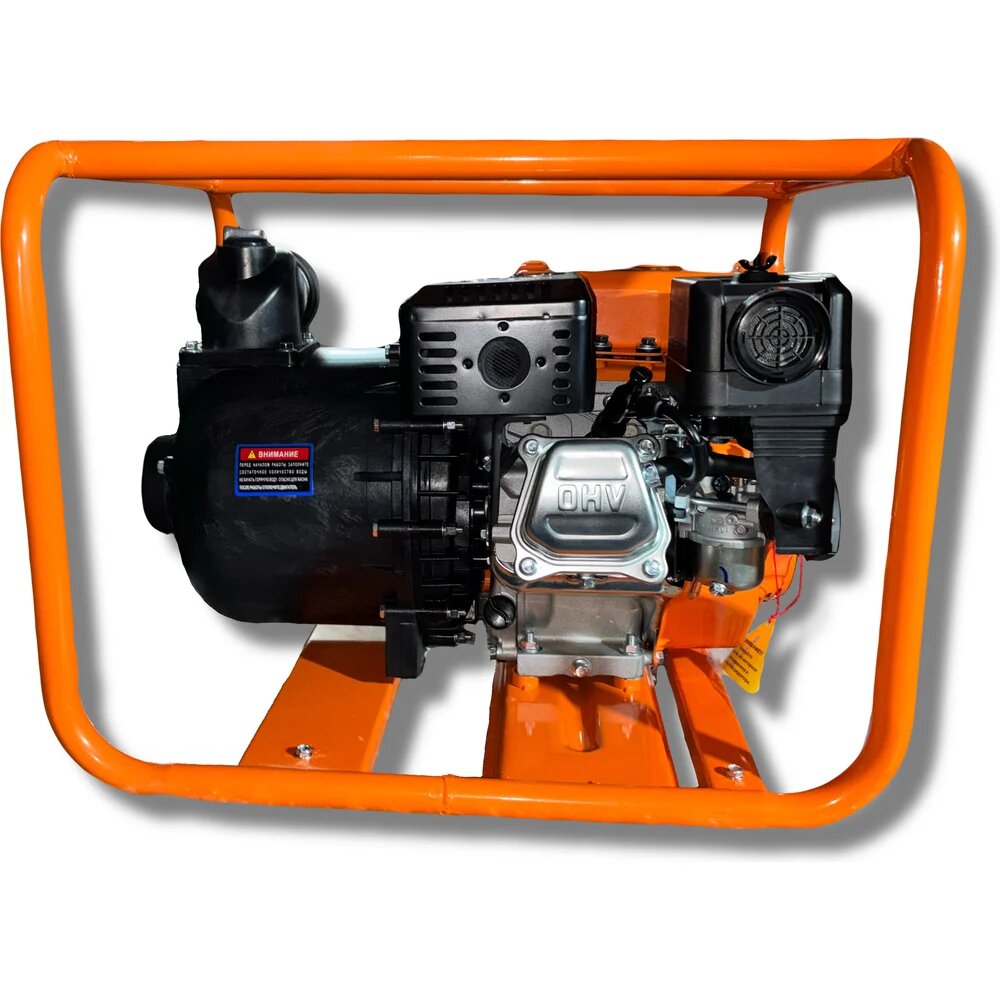 Мотопомпа АСТ AST 80WGF 3\" хим. 6093, прочная стальная, бензиновый с ручным стартером для химических растворов — фото 1