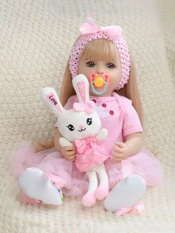 Кукла Реборн девочка Оля / Кукла Реборн говорящая 55 смСиликоновая кукла Реборн девочка Оля выполнена в натуральную