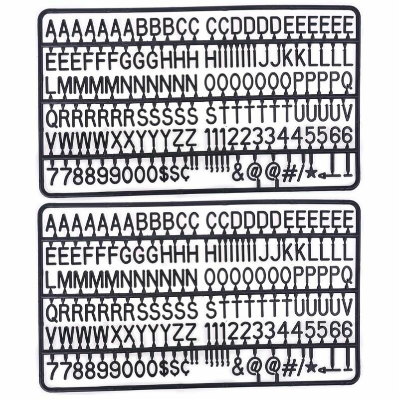 Набор букв и цифр для буквенной доски 3/4 дюйма, BK