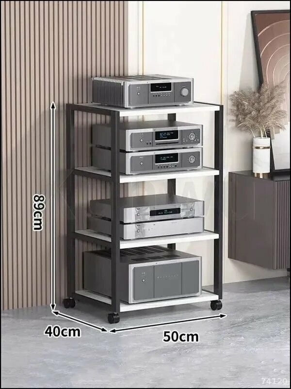 Бестселлер: стойка под аппаратуру HiFi, 4 полки, 50x40x89 см