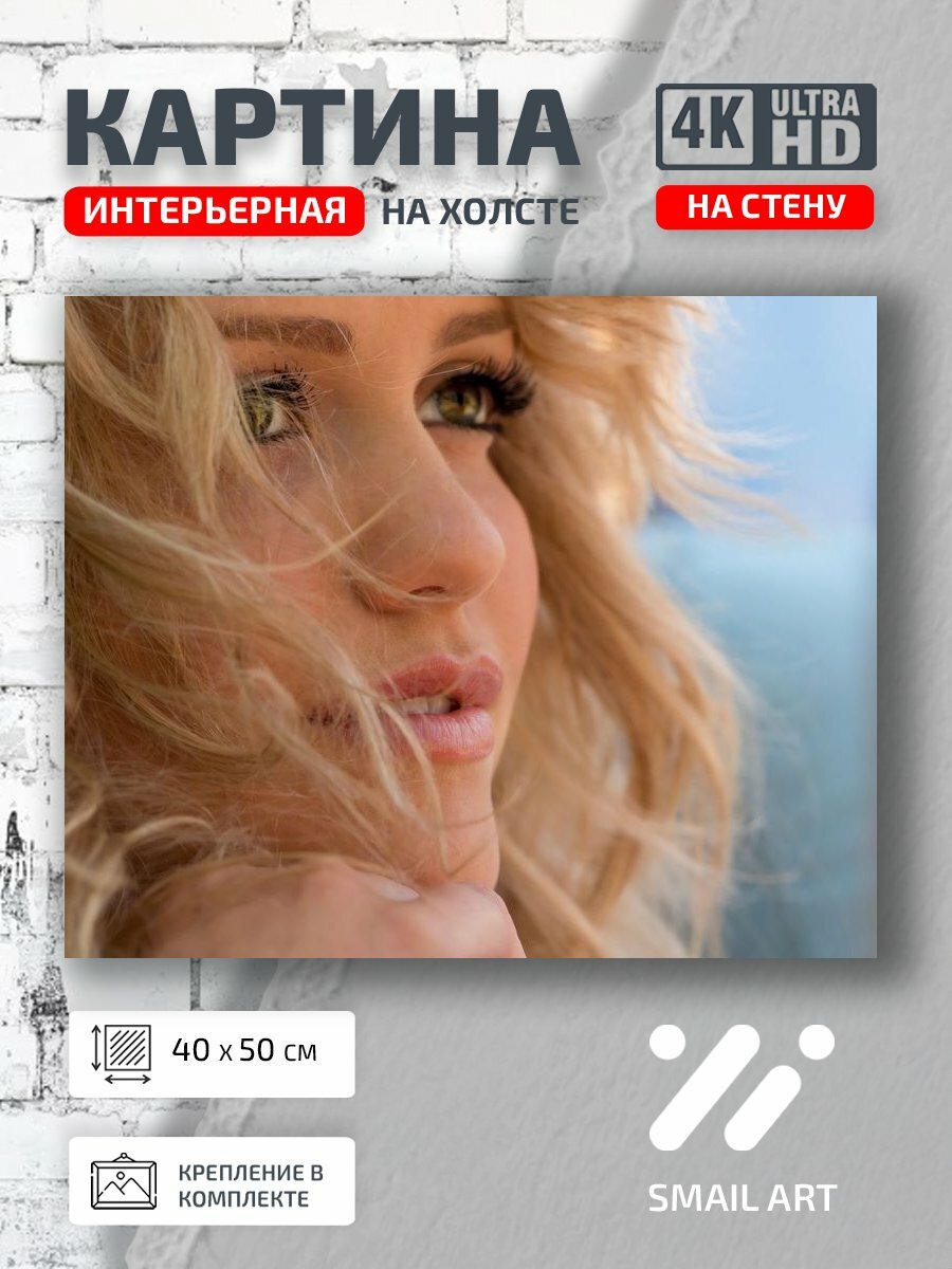 Картина на холсте интерьерная 40 на 50 на стену Лицо Portrait для спальни портрет интерьер