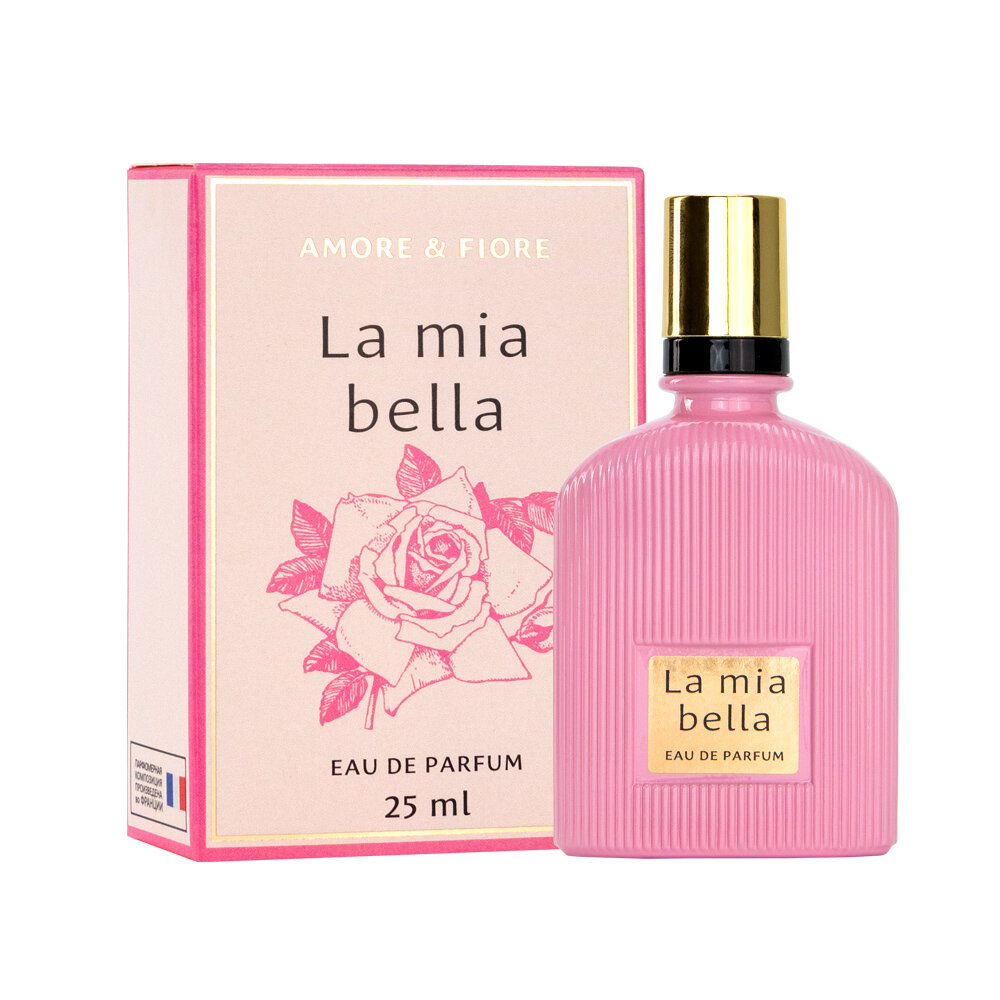 Delta parfum (Iren Adler). Туалетная вода женская Amore&Fiore La Mia Bella, 25мл.