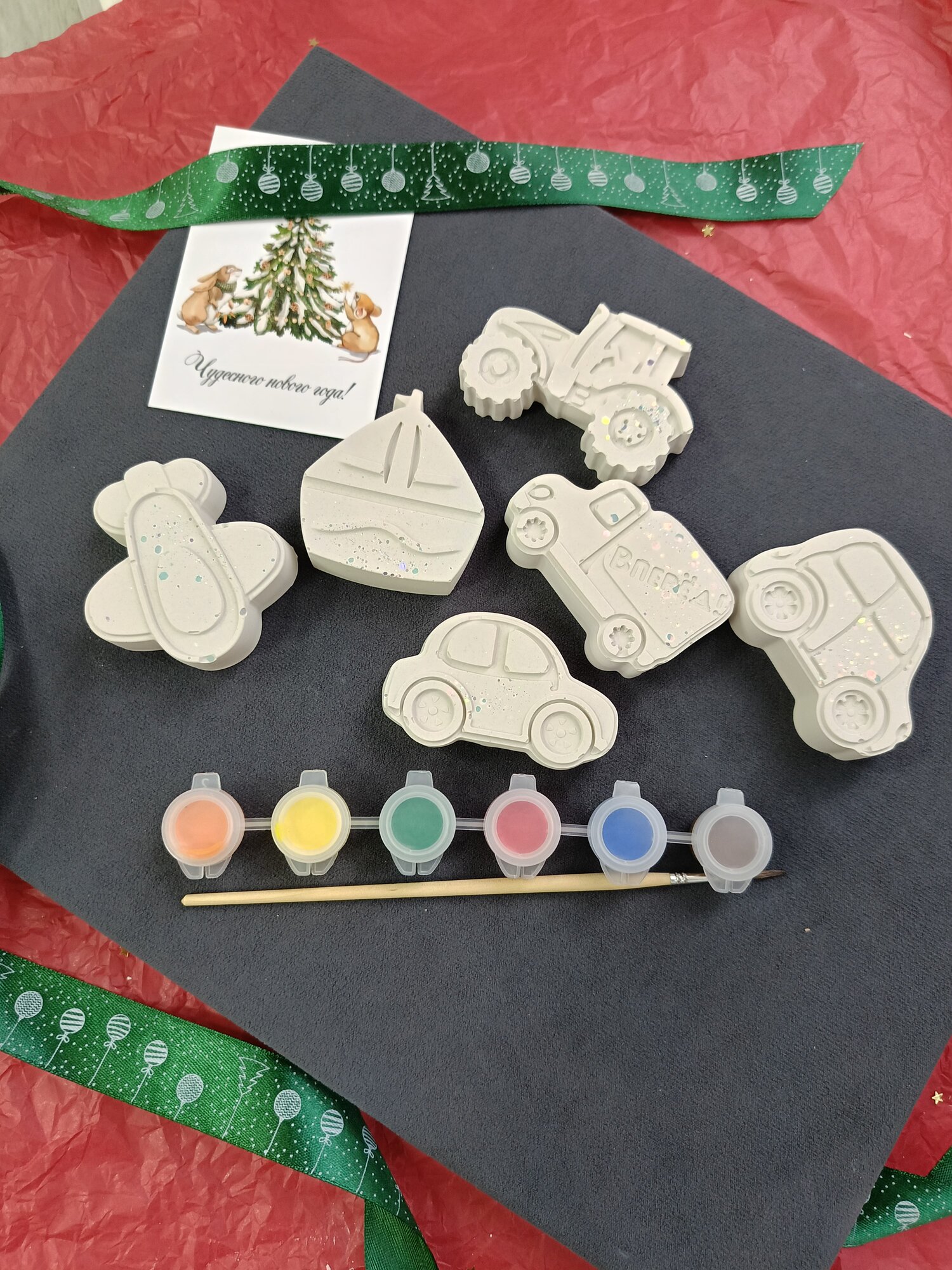 Набор для творчества "Машинки", гипс