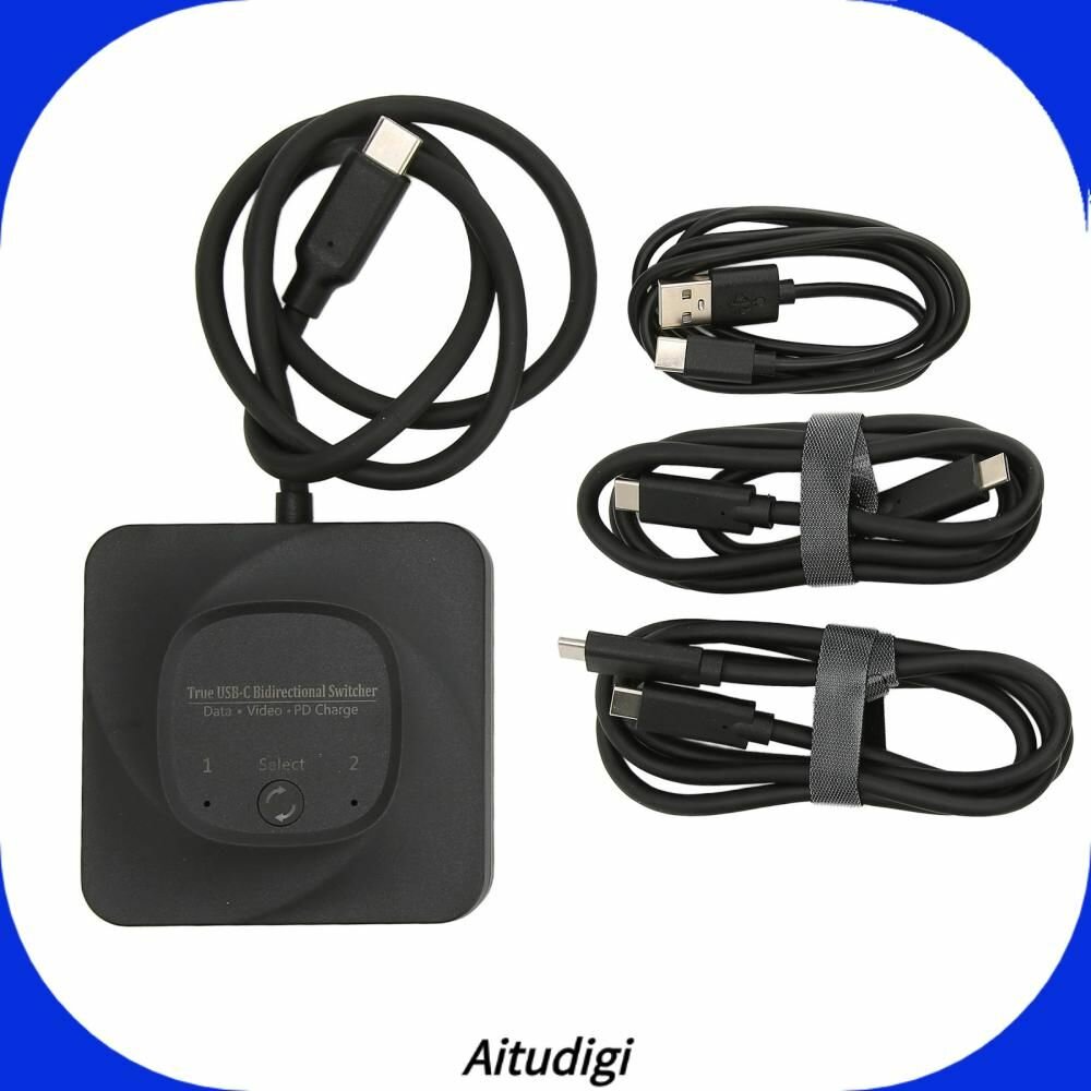 USB C переключатель, быстрая зарядка PD 100W, для геймеров
