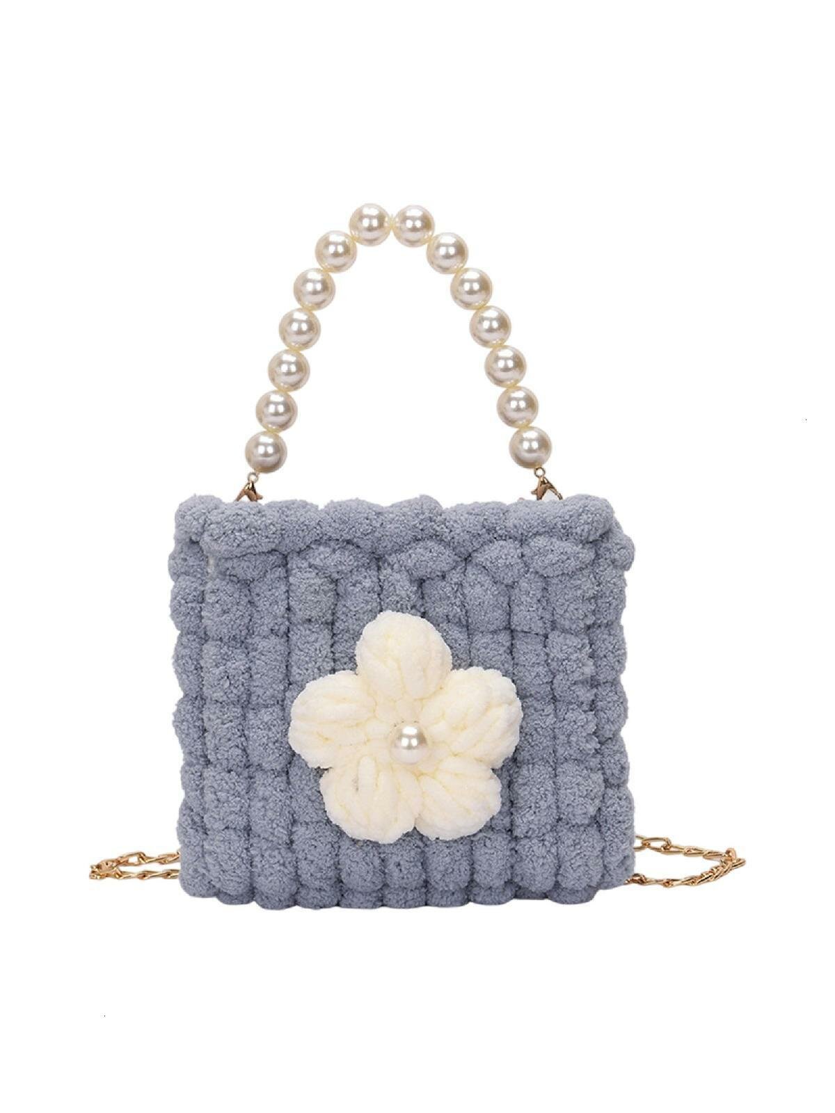 Практичная вязаная сумка для поездок на работу, легкая сумка-органайзер из ткани через плечо