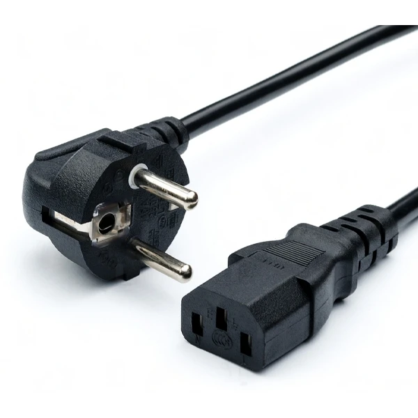 GoPower 00-00027328 Кабель питания GoPower евровилка CEE 7/7-C13 (f) 3.0м ПВХ 0.75мм черный (1/10/100)