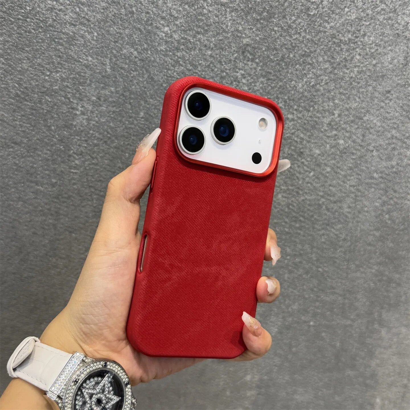 Красный чехол для iPhone 13 Pro, Red