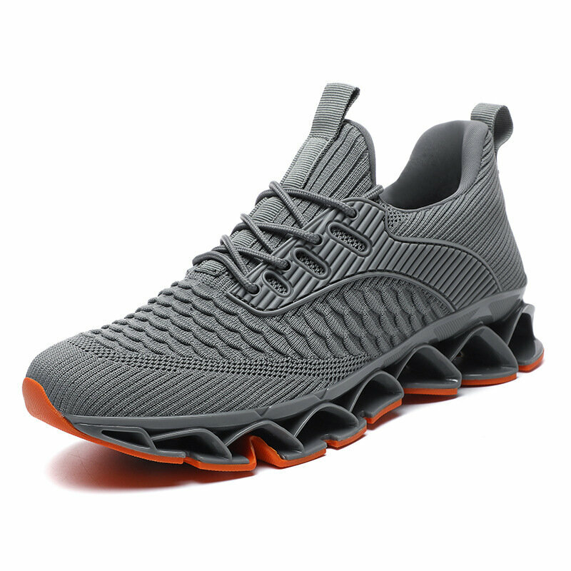 Мужские кроссовки Blade, большие размеры, осенние, сетчатые, Flyknit, студенческие, спортивные, повседневные, размеры 39-48, EU:47