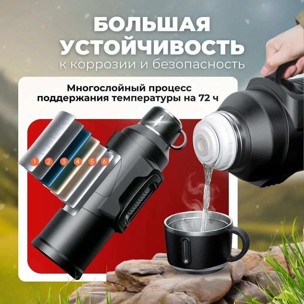 Термос "MRBANG", 1.2 л — фото 1