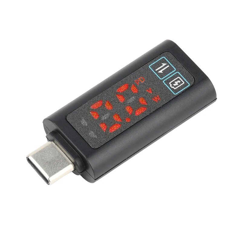 Измеритель USB-C PD напряжения и мощности, 100 Вт, Красный