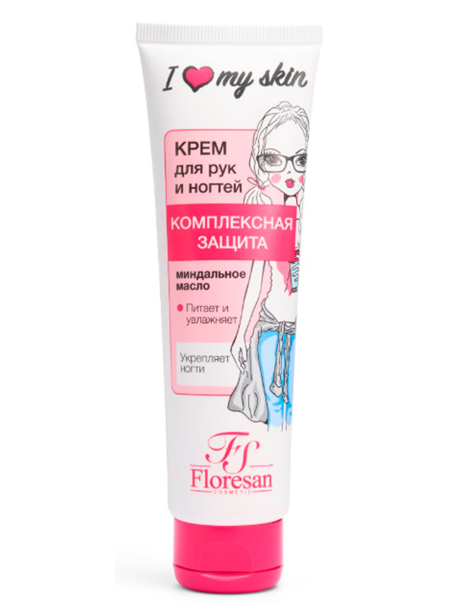 Floresan I love my skin Ф141 Крем для рук и ногтей Комплексная защита, 100 мл