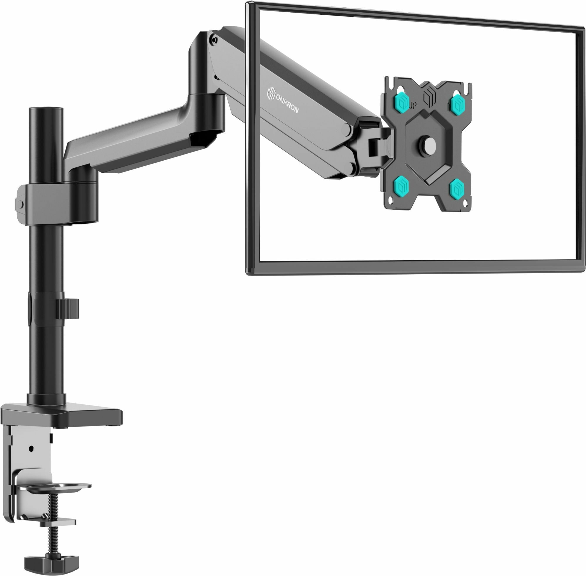 Кронштейн для мониторов Onkron G75 черный 13"-34" макс.12кг настол. пов. и накл.